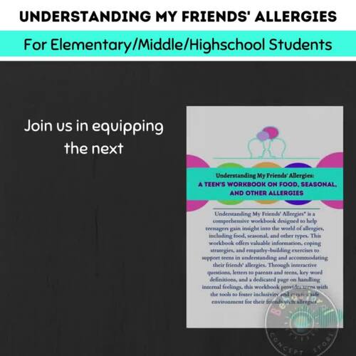 A Teen's Workbook on Food, Seasonal, and Other Allergies | TPT