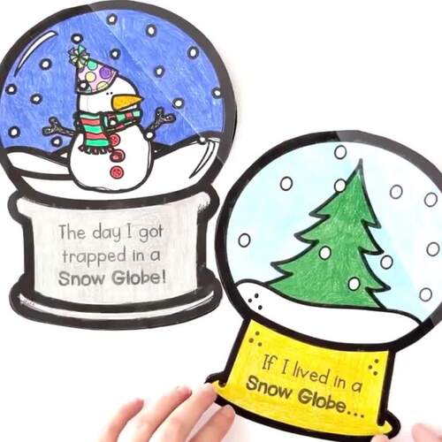 Snow Globe Winter Writing Crafts Narrative Writing Prompts Snow Globe Craft