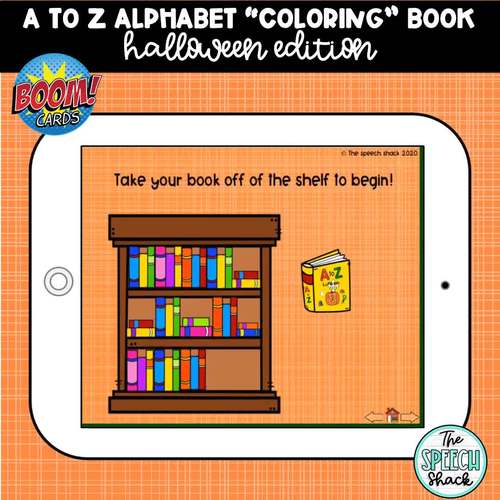 Halloween Alphabet Book BOOM Cards™ by The Speech Shack | TPT