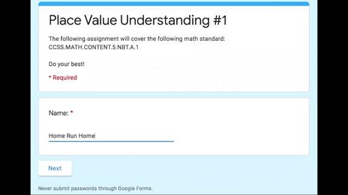 Place Value Understanding Google Classroom™ Digital Quiz Set | TPT