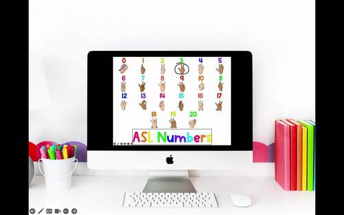 ASL Number Recognition Practice for Powerpoint™ and Google Slides™
