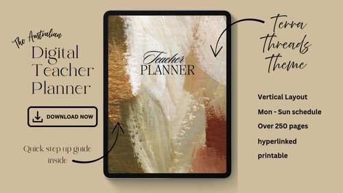 2025 Australian Digital Teacher Planner by ada kabbara | TPT