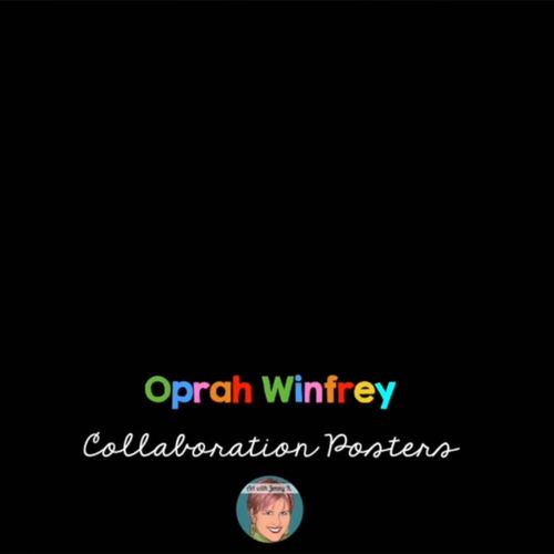 Oprah Winfrey Collaboration Poster — Fun Women's History Month Activity