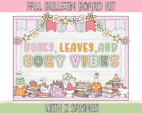 Fall Bulletin Board Kit | Cozy Classroom Decor | Autumn September ...