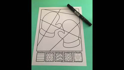 The Original Winter "Pop Art" Coloring Pages Activity by Art with Jenny K.!
