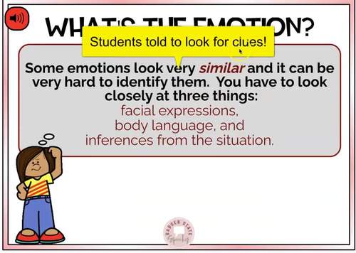 BOOM Contrast Identify Emotions Feelings Middle High School | TpT