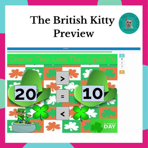 Saint Patrick's Day Comparing Numbers Within 20 Math Boom™ Cards