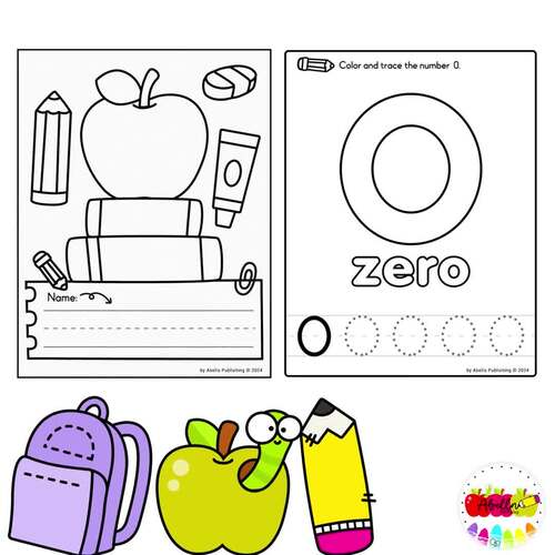 Preschool Numbers 0-10 Coloring Book for Kindergarten | Pre-K Tracing ...