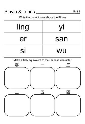 Mandarin Chinese Number Writing Workbook - Self-Guided #0-100 HSK & YCT ...