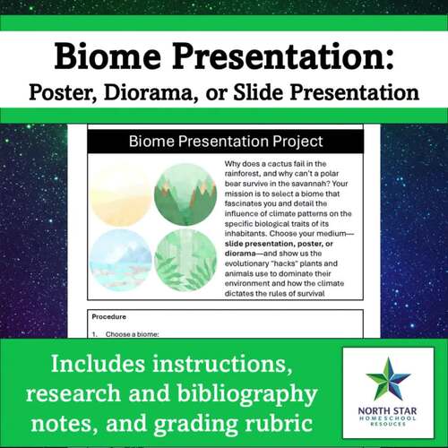 Biome Research & Presentation: Habitats, Ecosystems Project for Biology