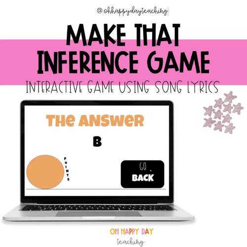 Inferencing Game | Upper Elementary Literacy Game | Engaging Academic Game