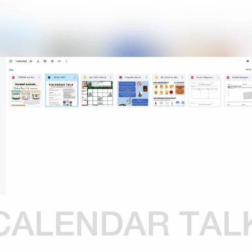 2023 April Calendar Talk for Spanish Class | El Calendario | TPT