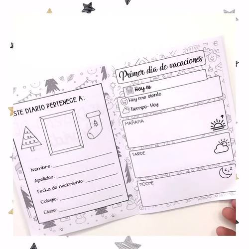 CHRISTMAS JOURNAL- DIARIO DE NAVIDAD- Eng/ Spanish/ Cat - Printable and ...