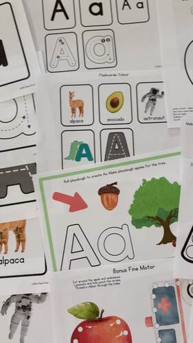 Letter A Activities & Worksheets – Alphabet Pack for Pre-K & Kindergarten