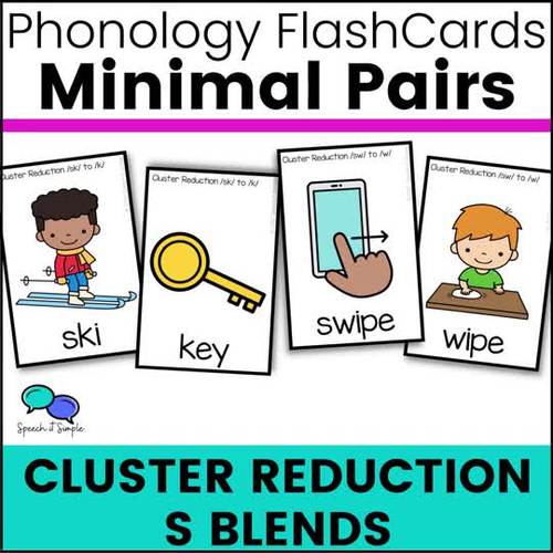 Cluster Reduction - Minimal Pairs - S BLENDS - Phonology - Flashcards ...