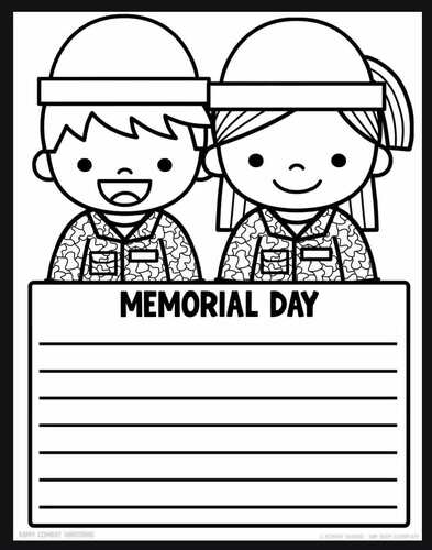 Memorial Day Bulletin Board Memorial Day Writing Craft Kindergarten ...