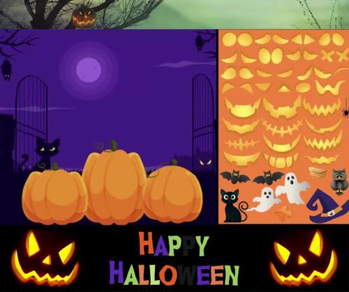 Easel Create a Jack-o-Lantern Digital Art Creative Writing Activity ...