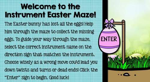 Easter/Spring Music Activity: Instruments Edition (Digital Interactive ...