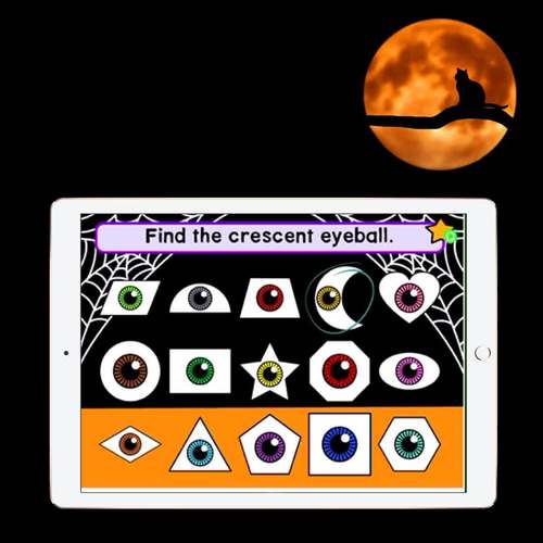 2D Halloween shapes with audio Boom games bundle by LOL - Life of Learning