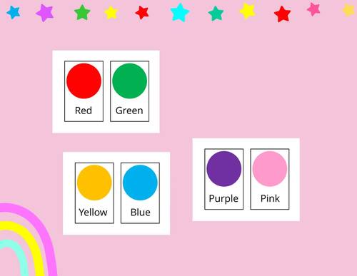 Printable Colors Flashcards,Editable Colors Flashcards, Kindergarten ...