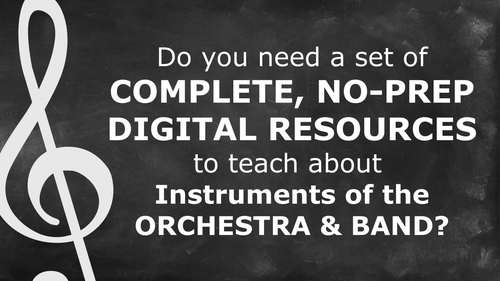 Musical Instruments BUNDLE | String Woodwind Brass and Percussion Families