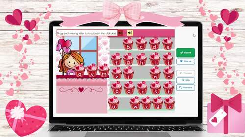 Valentine's Day ABC Order Lower-Case Letters (Boom Cards) | TPT