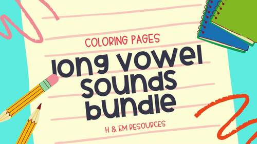 Long Vowel Coloring Pages│Orton Gillingham│Color by Code│Long Vowels ...