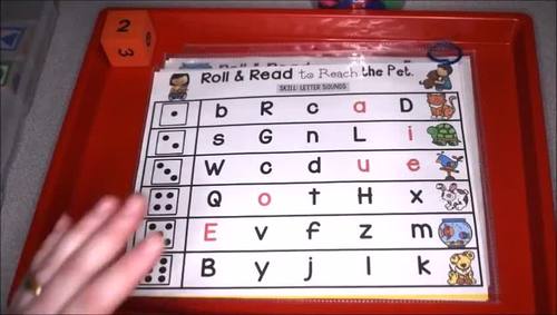 Roll and Read Phonics (Level A) by Fun Hands-on Learning | TPT