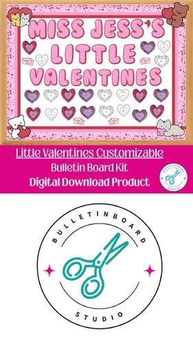 Personalized Valentine’s Day Bulletin Board | Little Valentines Display
