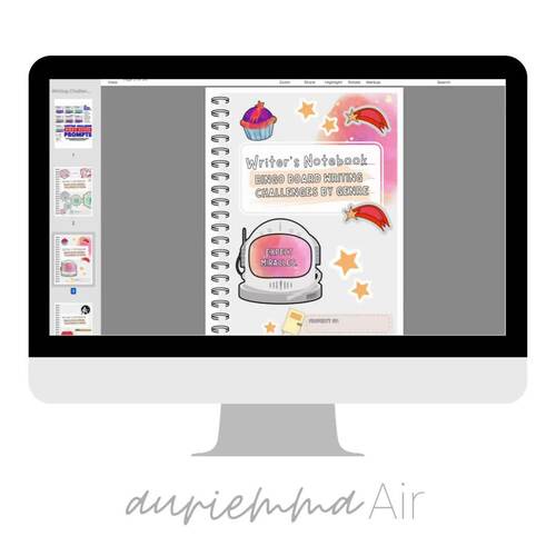 Bingo Board Writing Challenge Bundle | Writer's Notebook + Complete ...