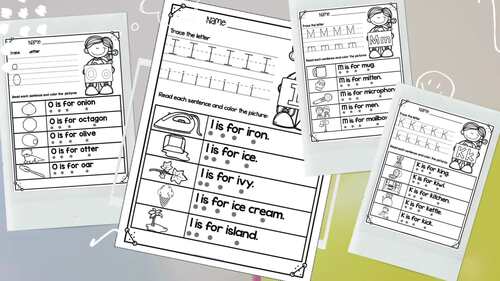 Alphabet Letter Fluency Activities by FUN SKILLS STUDIO ENGLISH | TPT