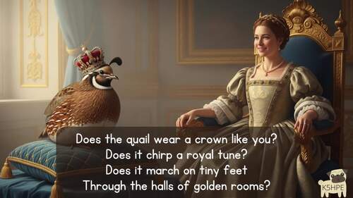Music: Questions For The Queen Song Classroom Songs Reading Lyrics Sing ...