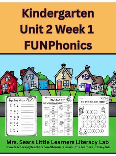 FUNPhonics Kindergarten Unit 2 Week 1 | TPT