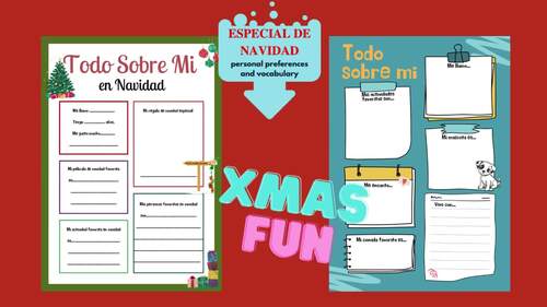 Christmas Spanish Worksheet Activity Pack for Young Learners | TPT