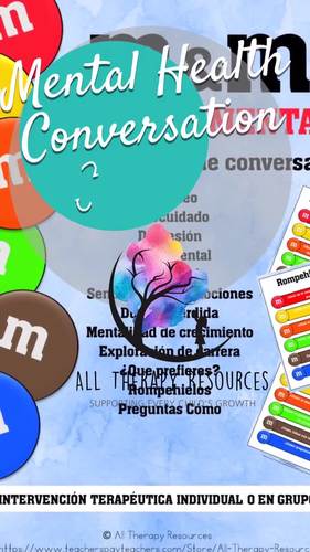 SPANISH VERSION - m&m's MENTAL HEALTH CONVERSATION STARTERS | TpT