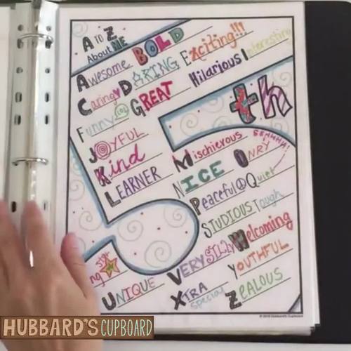 5th Grade All About Me - First Day of Back to School Activities ...