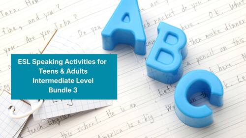 Teens & Adults | ESL Discussion Curriculum Bundle 2 | Intermediate Level