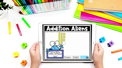 Addition Without Regrouping Using Base Ten Blocks Digital Math Activity