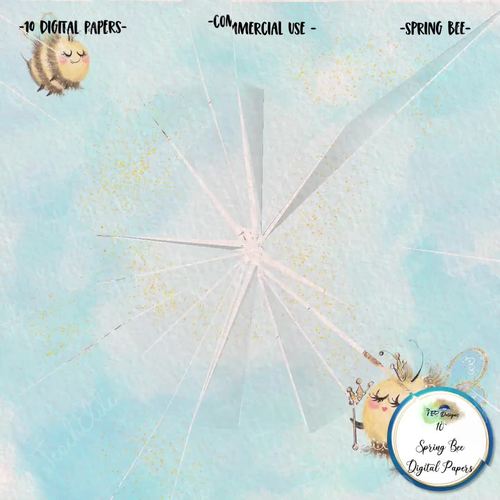 Spring Bee 12x12 Papers by Teach Elite | TPT