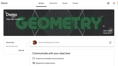 ANIMATED Google Classroom™ Banners Headers | GEOMETRY by Teaching Literacy