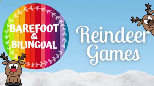 Reindeer Games - Christmas Reindeer Clipart | TPT