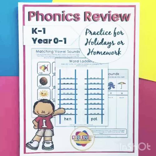 Phonics Review | Activities for Kindergarten by Kidequip | TPT