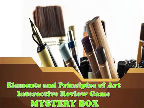 Interactive Fun Art Review Game: Elements & Principles of Design for ...