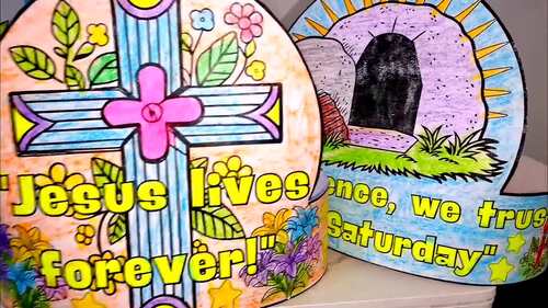 Bundle Holy Week Crafts:Paper Hats for Good Friday, Holy Saturday ...