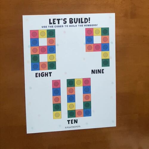 Snap Cubes Learning Mats, Preschool, PreK, Math Task Centers, Homeschool