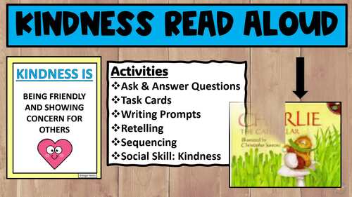 Kindness Charlie the Caterpillar Read Aloud Activities | TPT