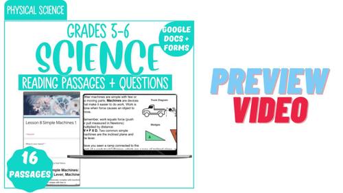 Physical Science Reading Comprehension Passages and Questions Bundle ...