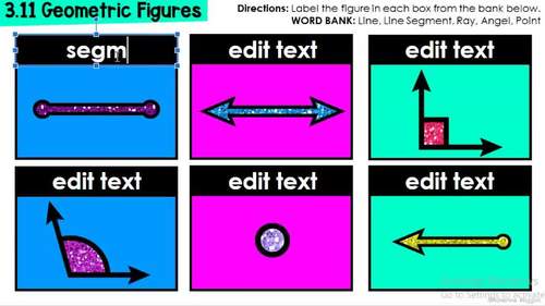 SOL 3.11 Geometry Assessments - Google Slides - Distance Learning
