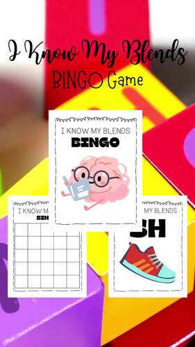 I know my blends BINGO-Fun and Engaging Phonics Classroom Game! | TPT