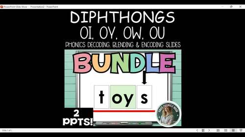 Diphthongs (oi, oy, ow, ou) Little Learners Love Literacy Blending ...